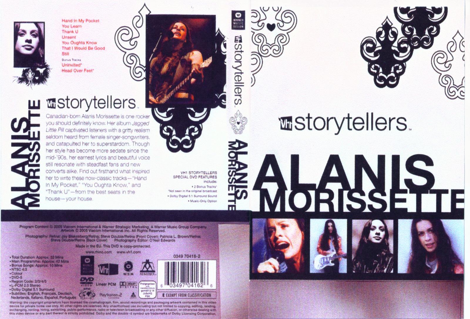 Alanis Morissette VH1 Storytellers : Front | DVD Covers | Cover Century ...